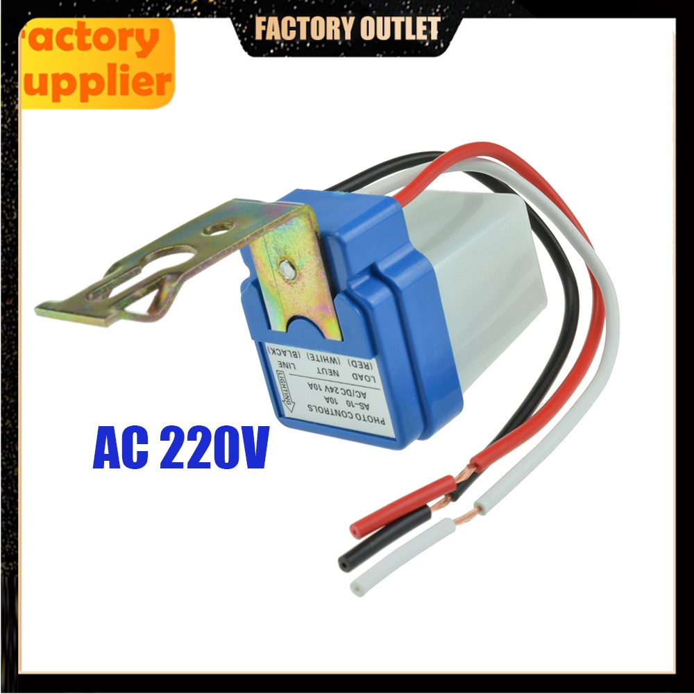 Switch Sensor AC 220V 10A Switch Automatic On Off Street Light Sensor ...