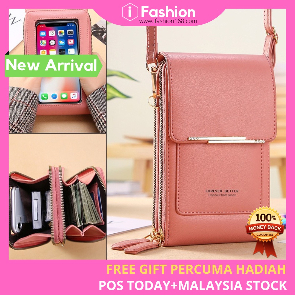 iFASHION 1370 Women Touch Screen Korean Large Capacity Sling Mobile ...