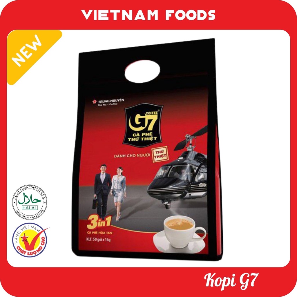 TRUNG NGUYEN G7 3in1 instant coffee 50 packs/16g - Kopi G7 800g - 咖啡 - Ca phe G7 TRUNG NGUYEN ...