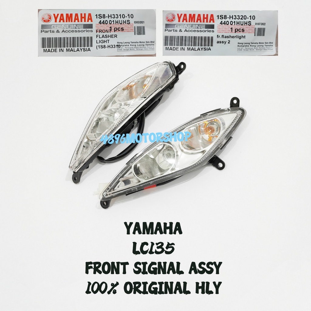100% ORIGINAL HLY YAMAHA LC135 135LC V1 1S8 1S7 FRONT SIGNAL FLASHER LIGHT ASSY 1S8-H3310-10 1S8 ...