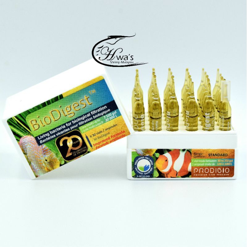 Prodibio biodigest Aquarium Care Program 1 Vial （水族高性能活性益生菌） | Shopee Malaysia