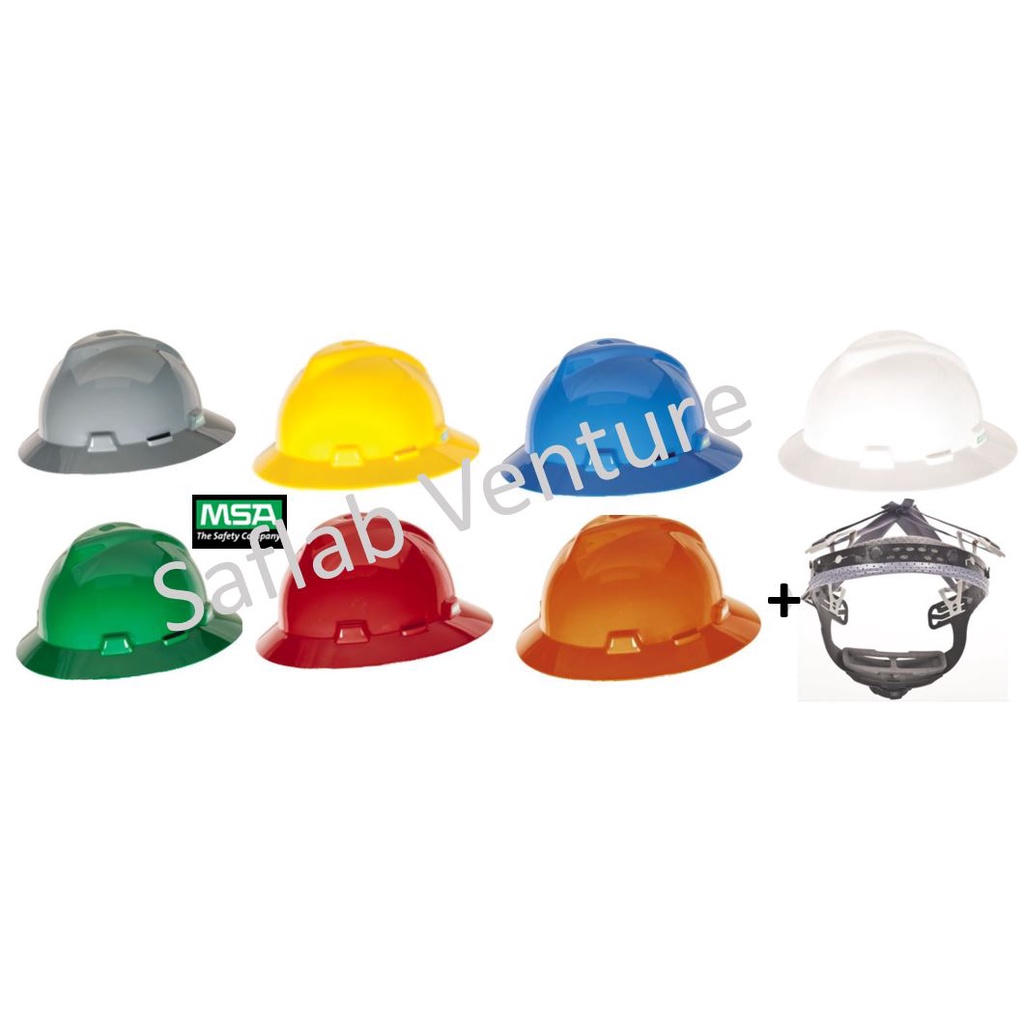 MSA Safety Helmet Vgard Hat Head Protection Various Colour | Shopee ...