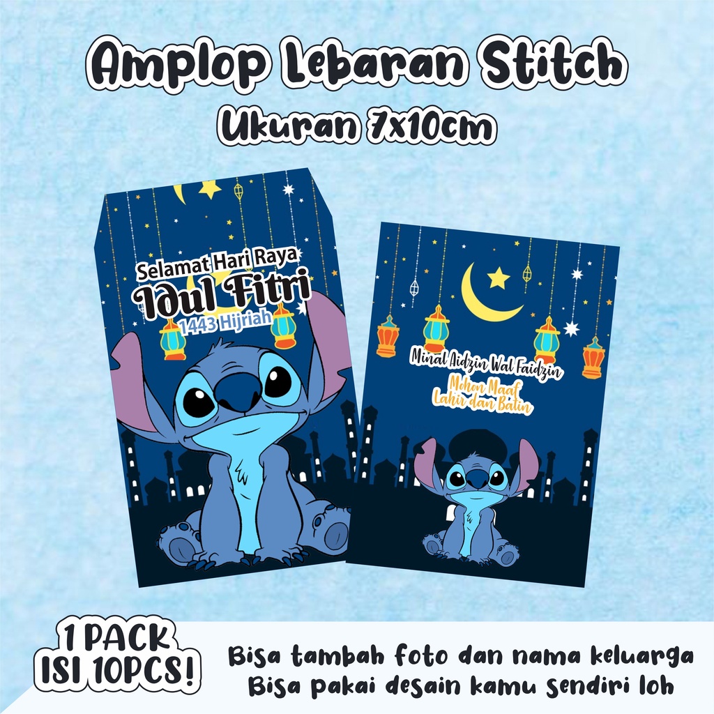 Stitch Envelope 1 Pack Of 10 Packs (Please Include In The Motif chat ...