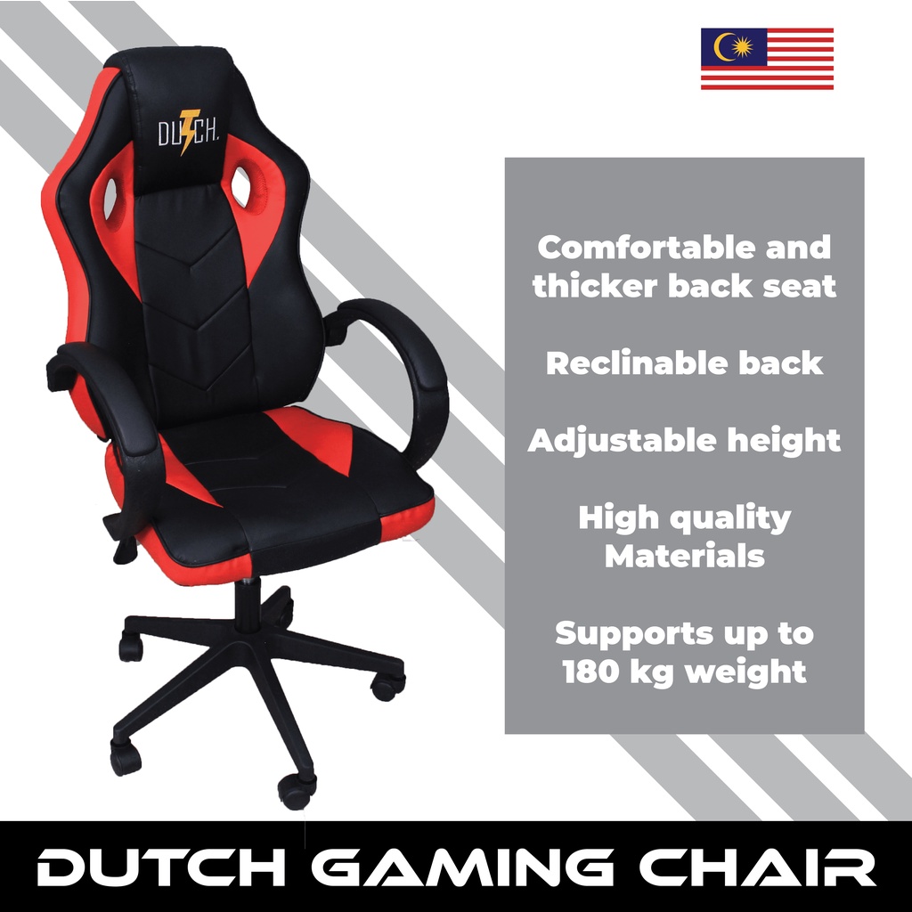 Secret Racer™ Gaming Chair Kerusi Gaming Blue Racing Style Non ...