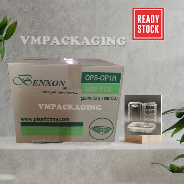 [ 1 KOTAK ] OPS - OP1H -BENXON Plastic Tray [ 2000pcs+-] Bakery ...