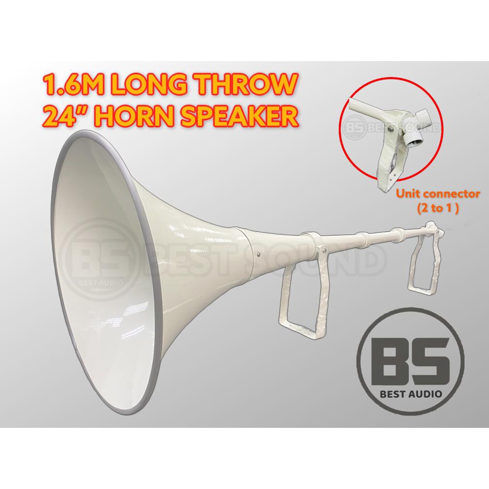 BS 1.6M & 24" Long Throw Horn Speaker With 2 Unit Horn Driver ( Ready ...