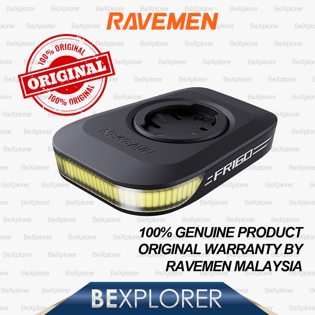 RAVEMEN Headlight FR160 USB C Rechargeable (READY FOR GARMIN) BRYTON ...