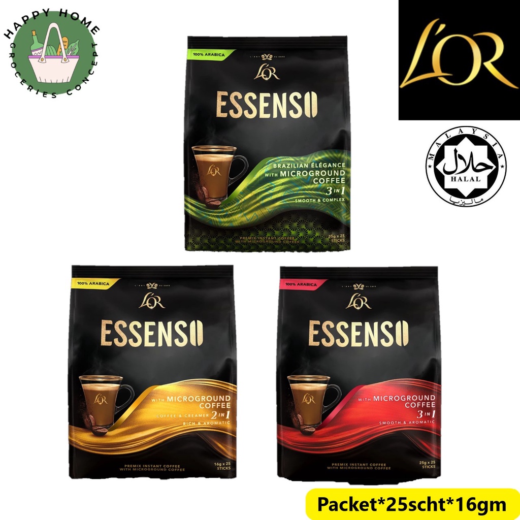 L'OR Essenso Microground Coffee 3 in 1/2 in 1/Brazilian Elegance ...