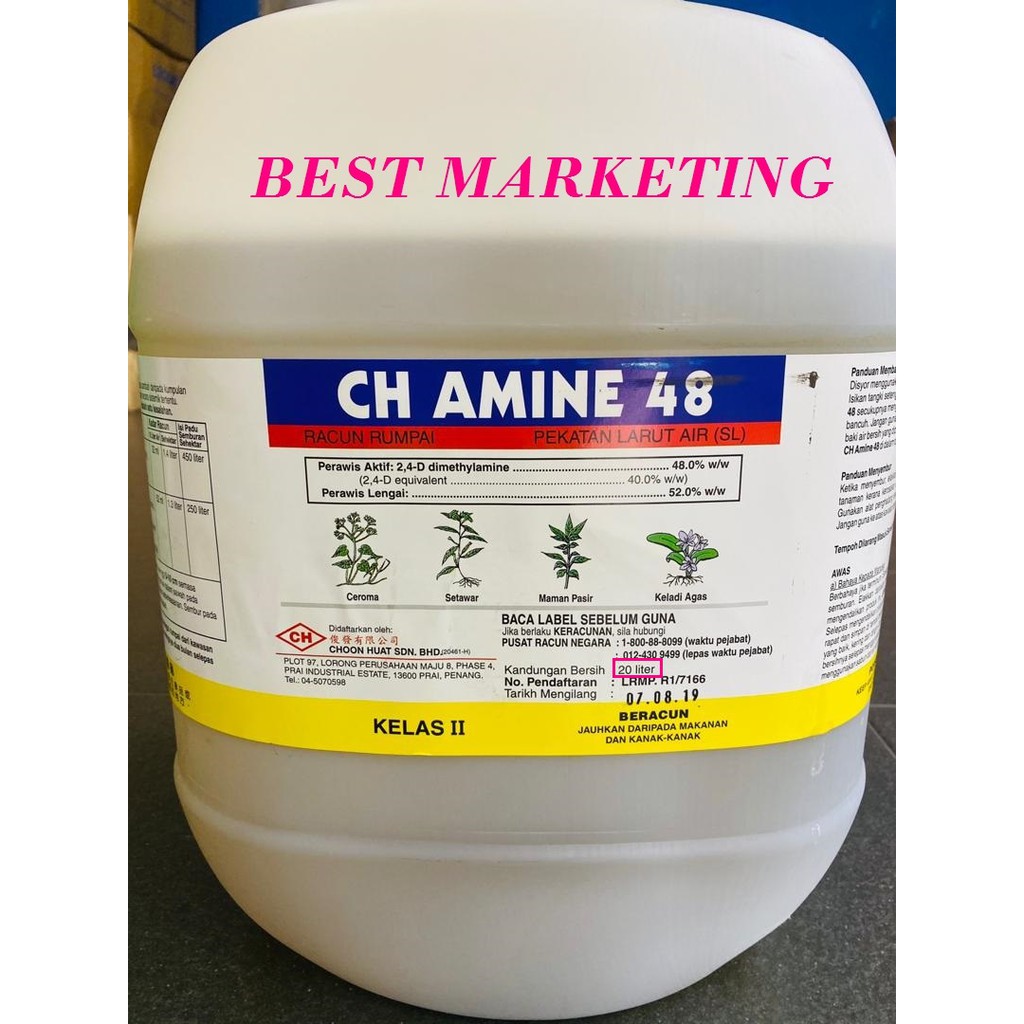 20LIT CH AMINE 48 /Rumput Para / Keladi Agas | Shopee Malaysia