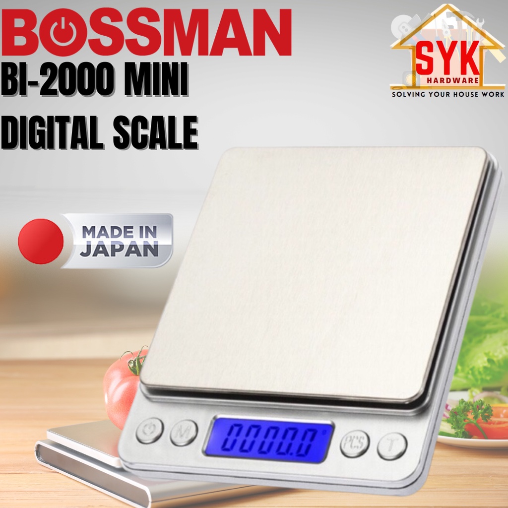 SYK BOSSMAN Suprior Mini Digital Platform Scale Kitchen Weighing Scale ...