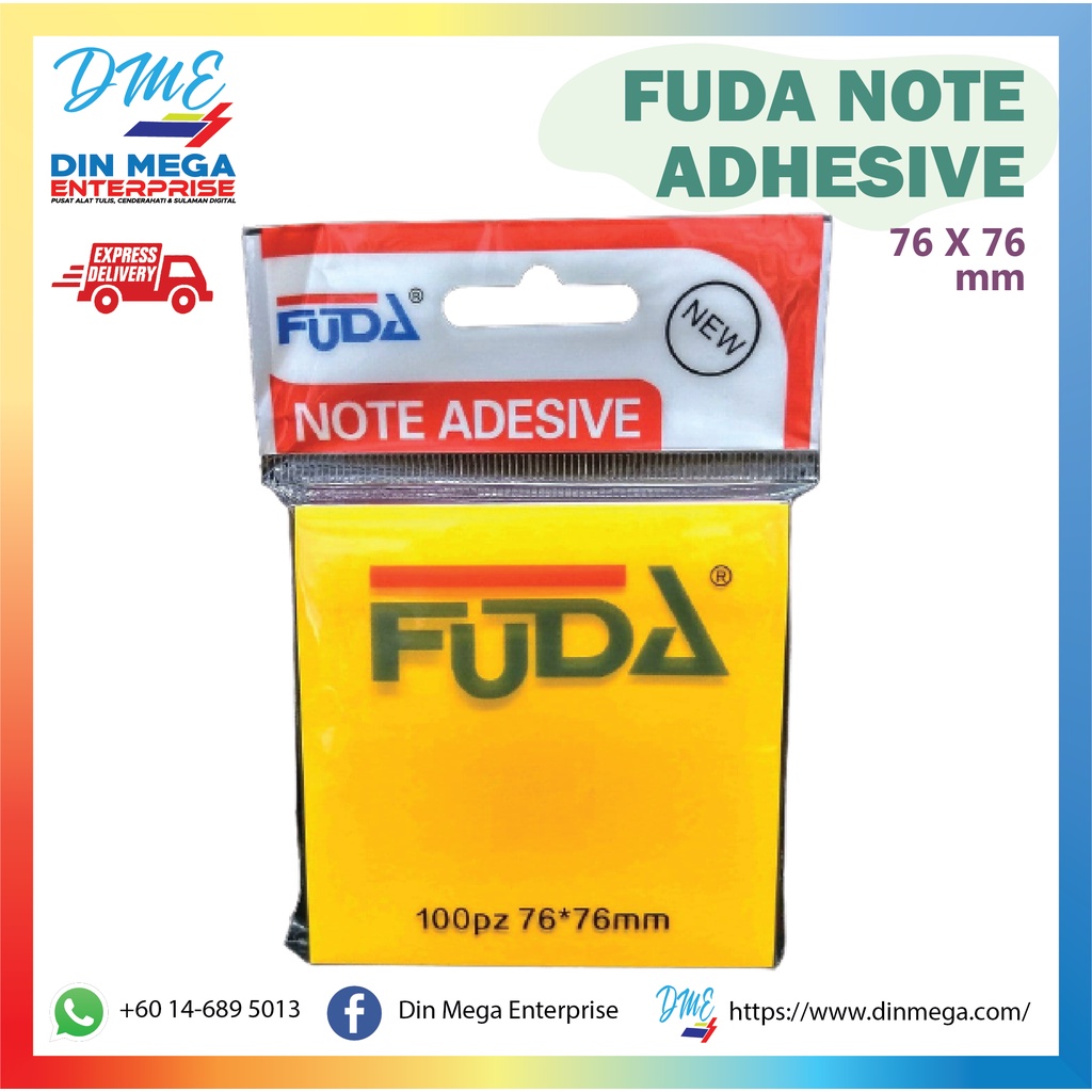 FUDA NOTE ADHESIVE (76 X 76MM) / INDEX TABS 4 COLOUR | Shopee Malaysia