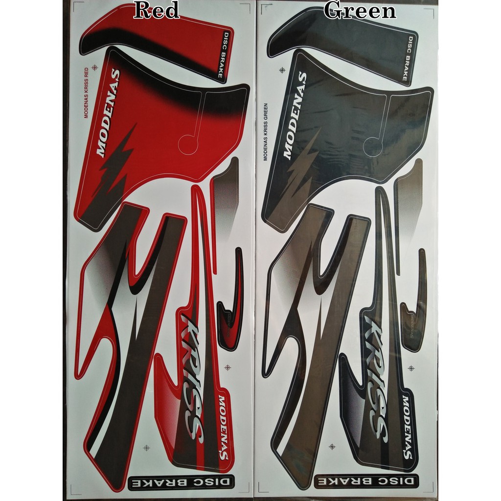 sticker kereta/mainan budak/ Modenas KRISS 2 (10) Body Sticker/ Body ...