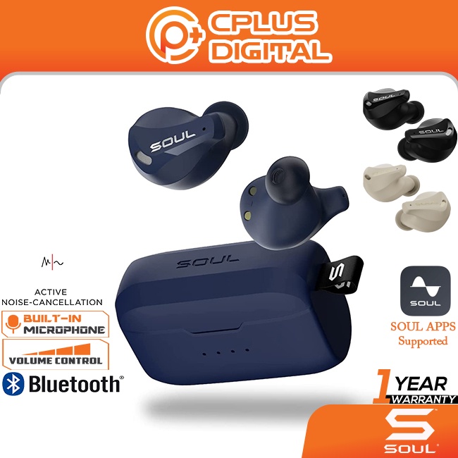 Soul Emotion PRO Bluetooth 5.1 Hybrid Active Noise Cancelling True ...