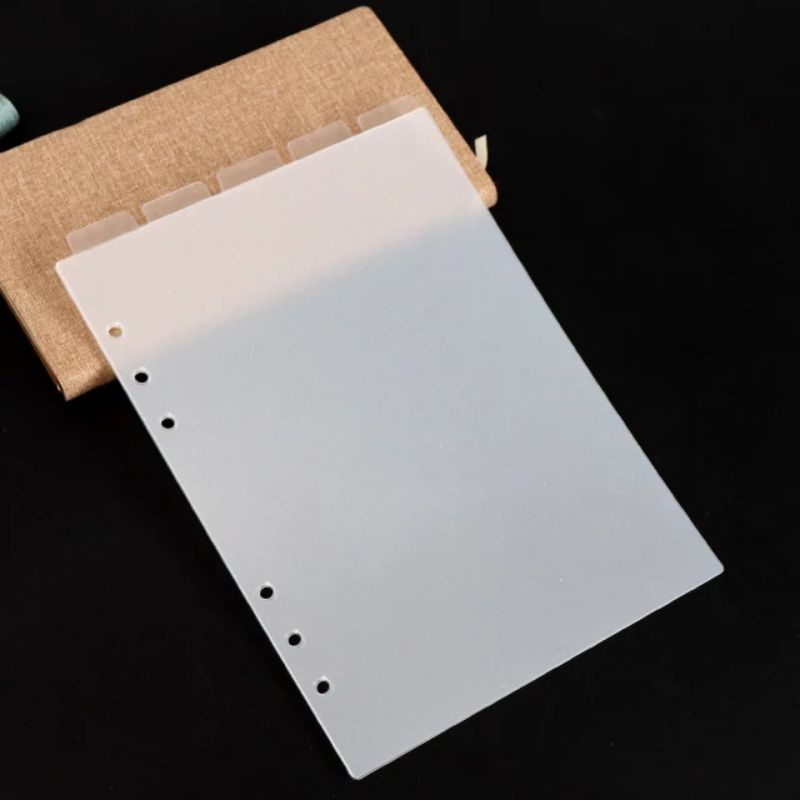 A5 / A6 / A7 FROSTED CLEAR PP SIDE 6 TABS INDEX DIVIDER DASHBOARD FOR ...