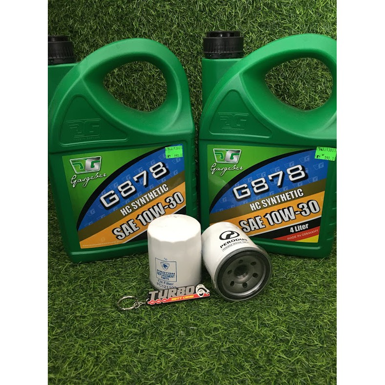 G878 GASGEBER SAE 10W-30 HC-SYNTHETIC FOC OIL FILTER PERODUA PROTON ...