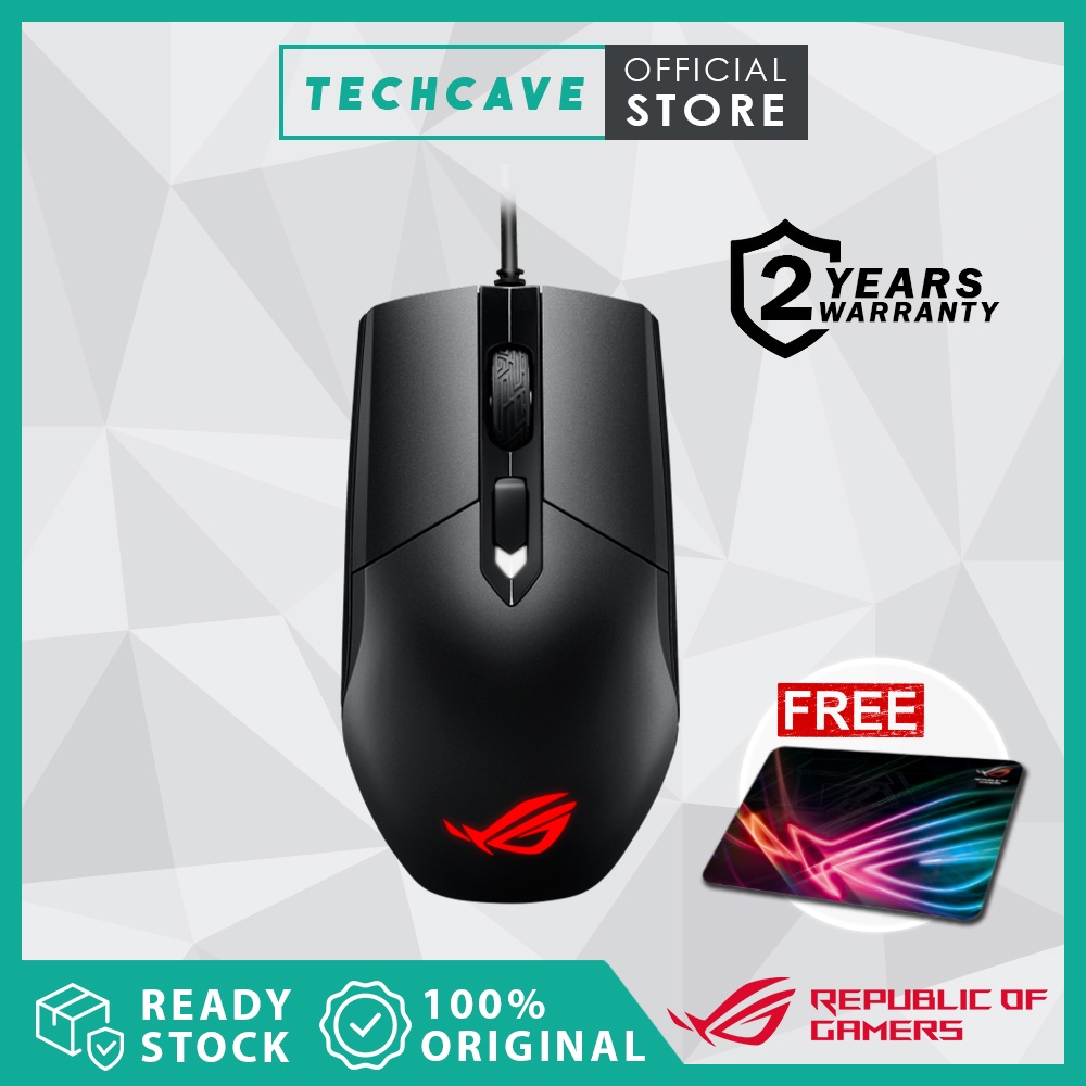 (Ready Stock) Asus P303 ROG Strix Impact RGB USB Wired Gaming Mouse ...