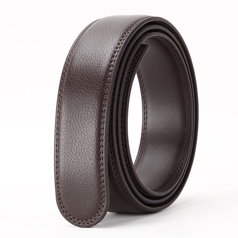 Plus Size Men's Genuine Cowhide Leather Belt for Men No Buckle Waist ...