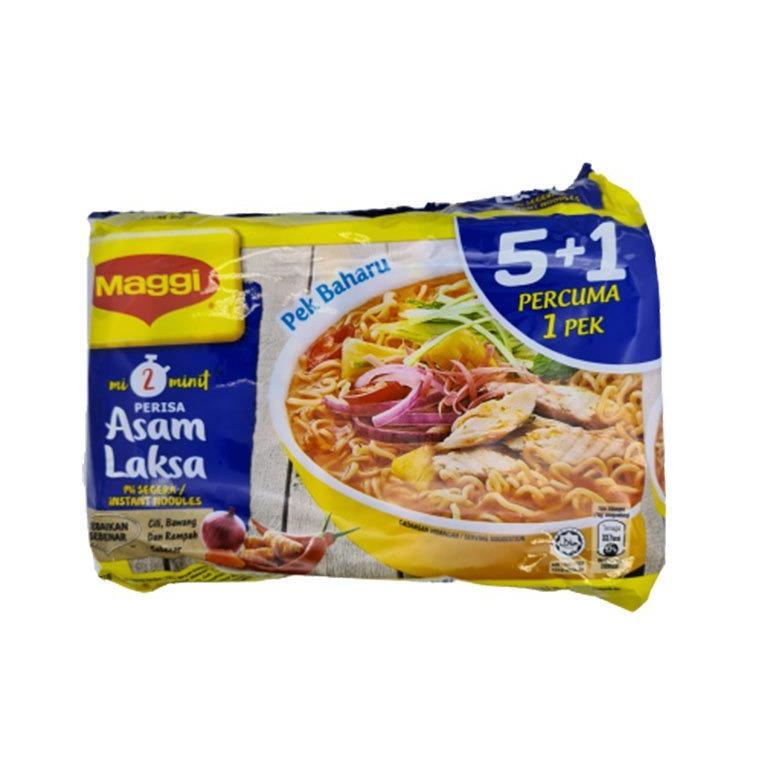 ♨⬮Maggi Noodles Tomyam Big size 5+1 / Asam Laksa Big size 5+1 /maggie Tom yam (5 x 80g) / Asam ...