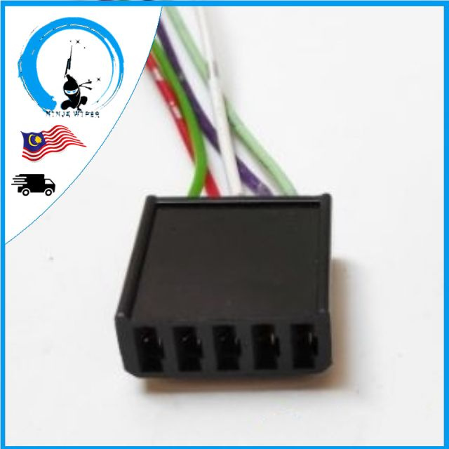 NJW PROTON SAGA/ISWARA 5PIN POWER WINDOW SWITCH SOCKET NJW | Shopee ...