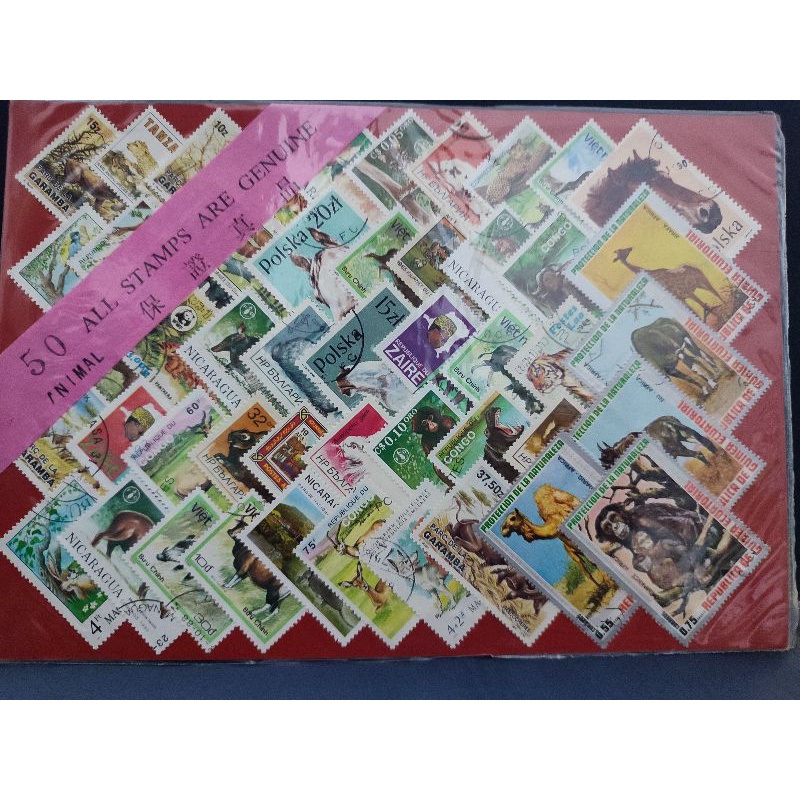 50 keping Setem Tema Haiwan | Shopee Malaysia