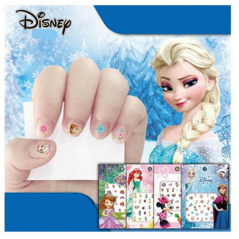Cute Cartoon Nail Art Stickers Kids Fingernail Decals | Shopee Malaysia