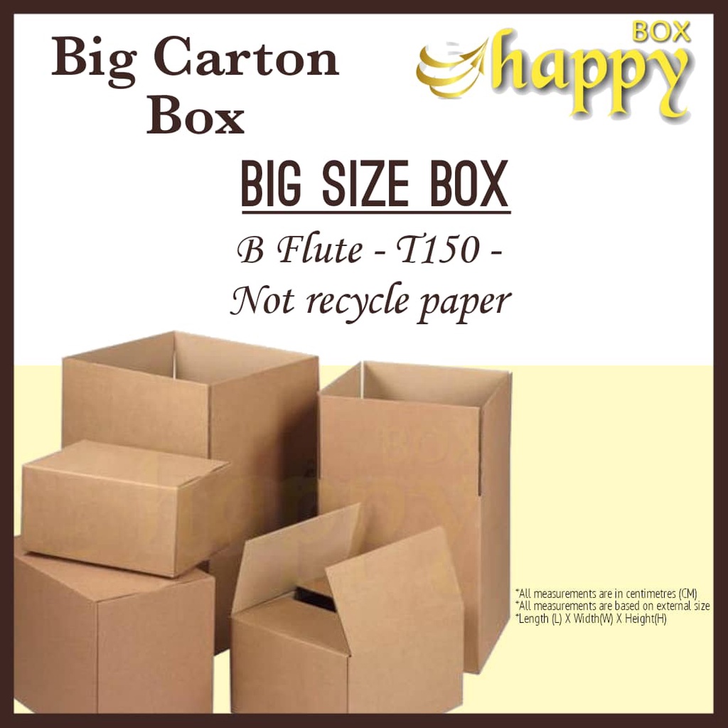 Big Carton Boxes ( B-Flute T150 ) | Shopee Malaysia