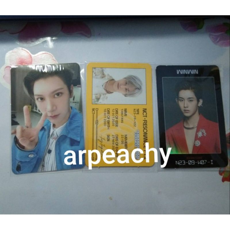 Photocard NCT Departure Ten & ID Card Yangyang | Shopee Malaysia