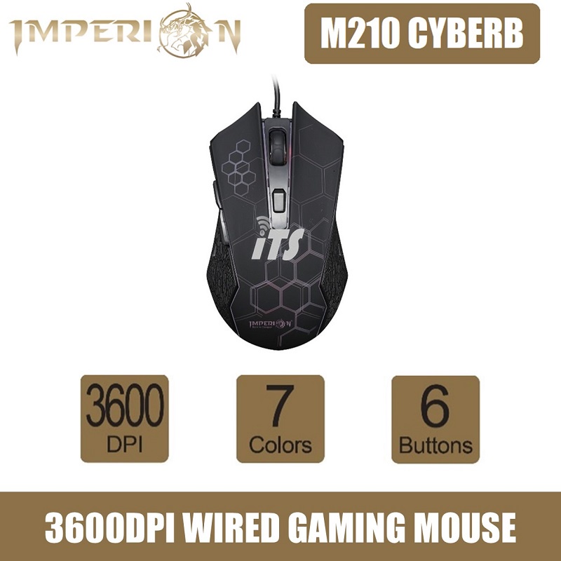 Imperion M210 CyberB Wired Gaming Mouse (3600dpi/7 colors/6 Buttons ...