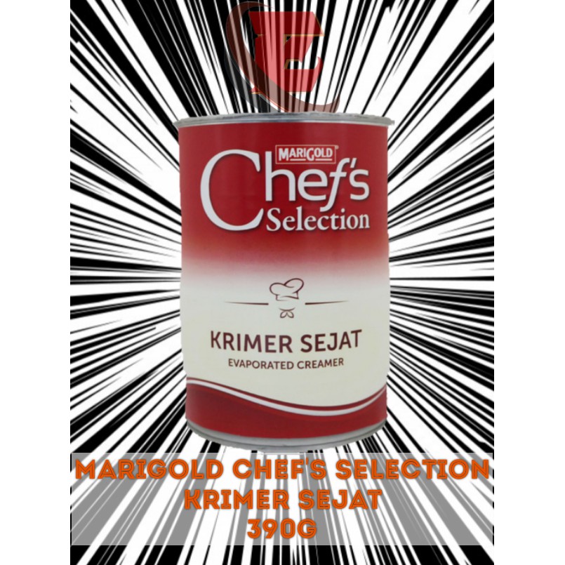 MARIGOLD CHEF'S SELECTION KRIMER SEJAT EVAPORATED CREAMER 390G | Shopee Malaysia