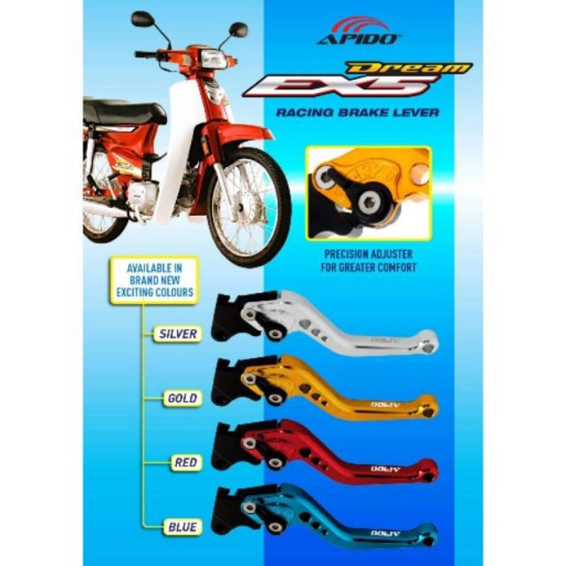 APIDO ALLOY BRAKE LEVER EX5/EX5 DREAM/GBO/GBOJ/FAME | Shopee Malaysia