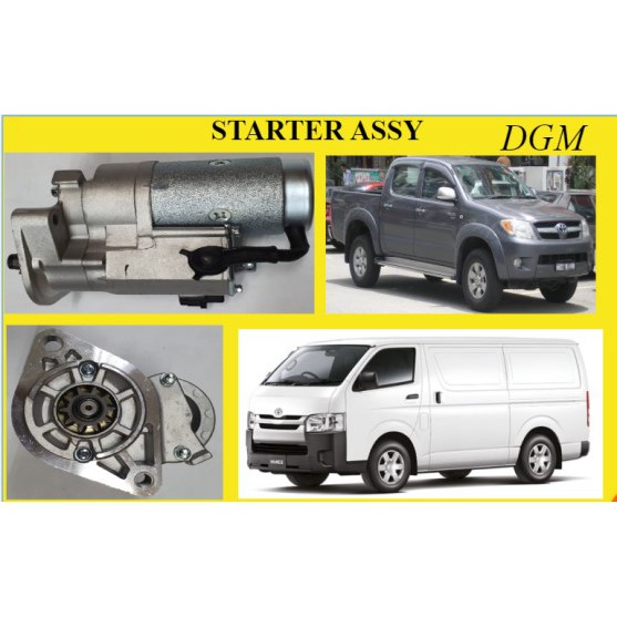 TOYOTA HILUX VIGO KUN25 KUN26 / HIACE VAN KDH200 2005-2014Y STARTER ...