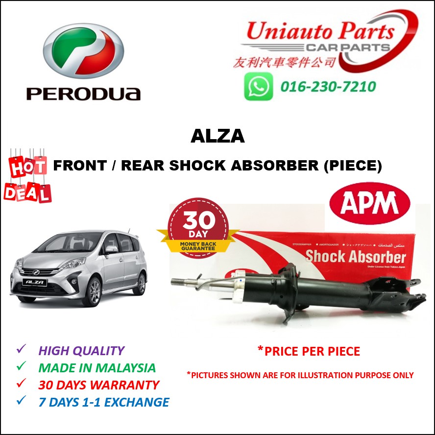 PERODUA ALZA FRONT / REAR SHOCK ABSORBER (PIECE) | Shopee Malaysia