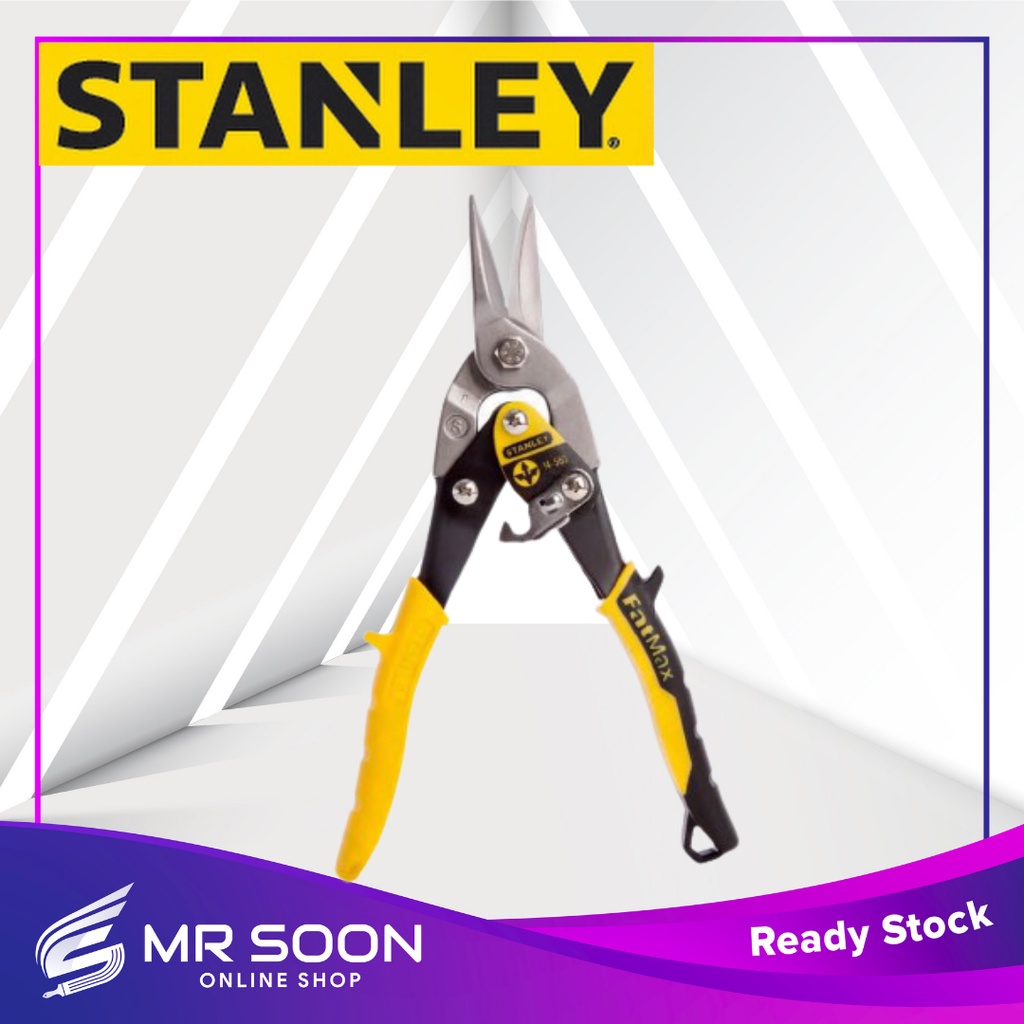STANLEY 14-563 Fatmax 10'' 250mm Zinc Cutter Aviation Snips Straight ...