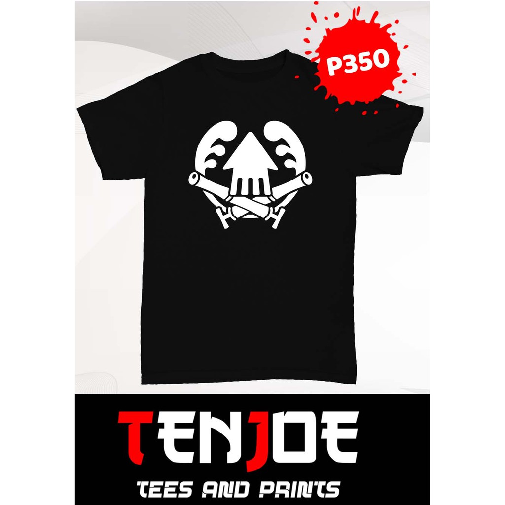 Splatoon Cuttlegear Symbol Black/White Shirt | Shopee Malaysia