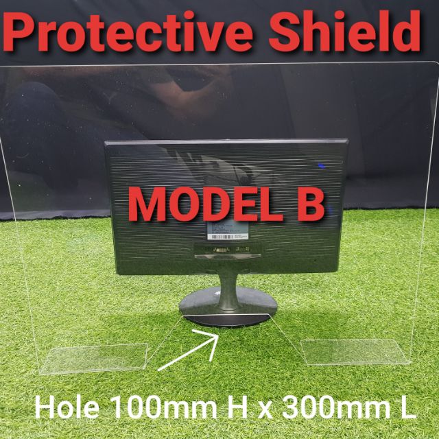 PPE- ACRYLIC PROTECTIVE SHIELD GUARD ( CLEAR ) | Shopee Malaysia
