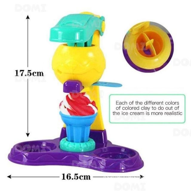 Safe non-toxic education plasticine clay ice cream pretend/permainan ...