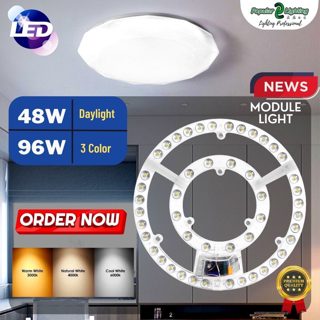 LED Magnet Light 48W Module Circular Ring Down Lights Tube Downlight ...