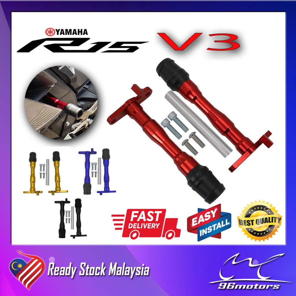Yamaha MT15 / R15 V3 / FZ150 Body Frame Slider / Fairing Anti-Crash Falling/ Guard Protector ...