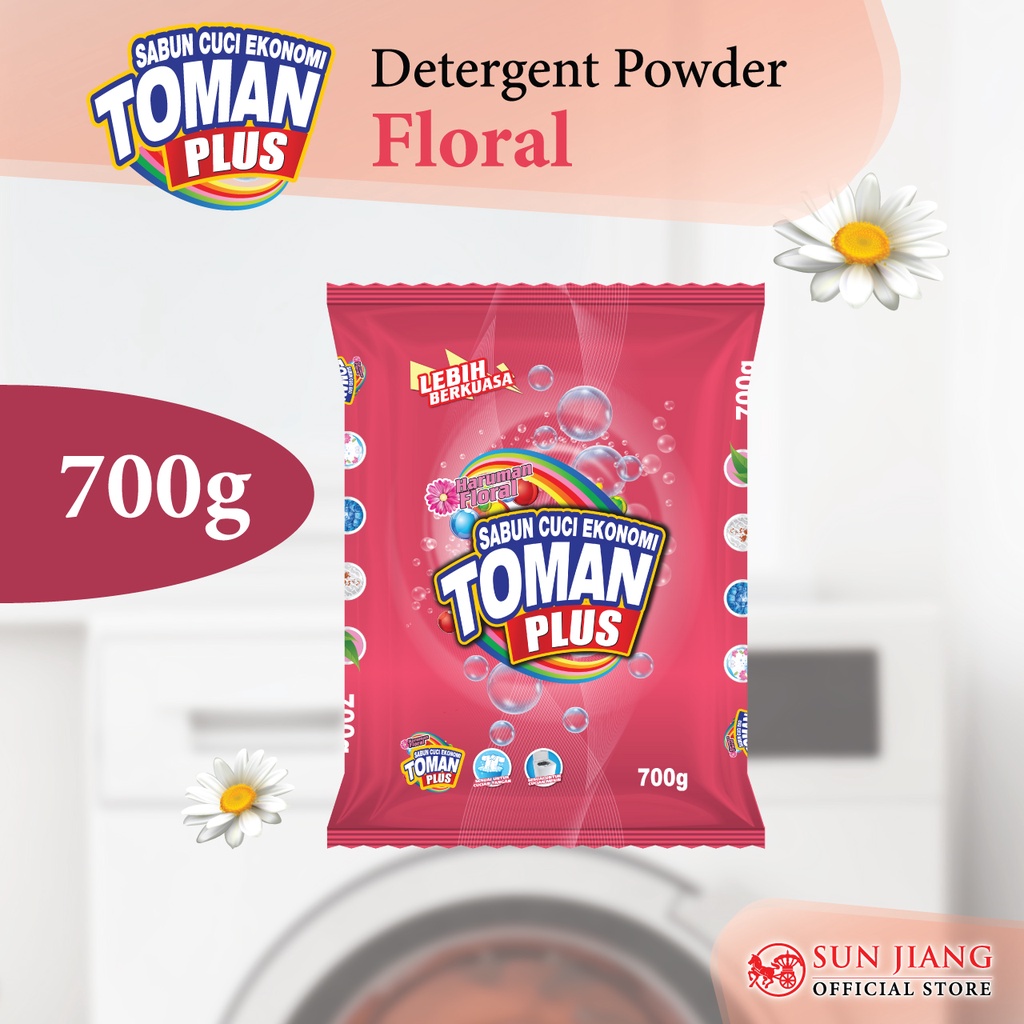 Toman Plus Laundry Powder Detergent (700g) | Shopee Malaysia