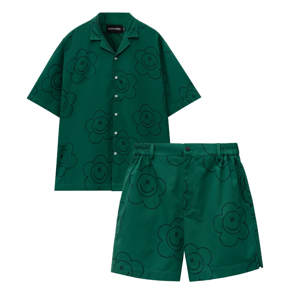 Backstage88 Smiling Set Green Set | Shopee Malaysia