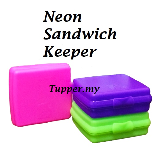 *Purple 1pc*Tupperware Neon Roti Bread Sandwich keeper 1pc | Shopee ...