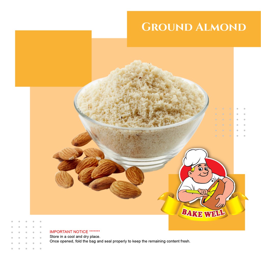 Premium Ground Almond 1Kg/500Gm/250Gm/100Gm | Shopee Malaysia