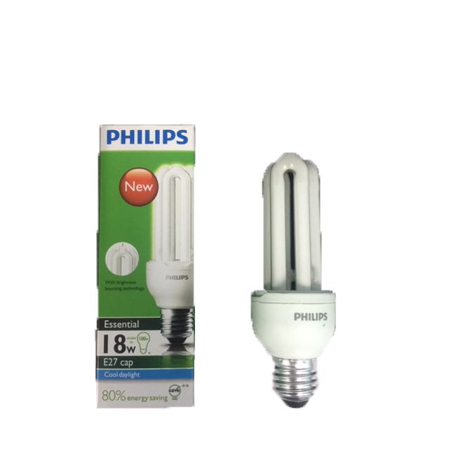 PHILIPS ESSENTIAL 18W E27 / B22 CAP COOL DAYLIGHT BULB | Shopee Malaysia