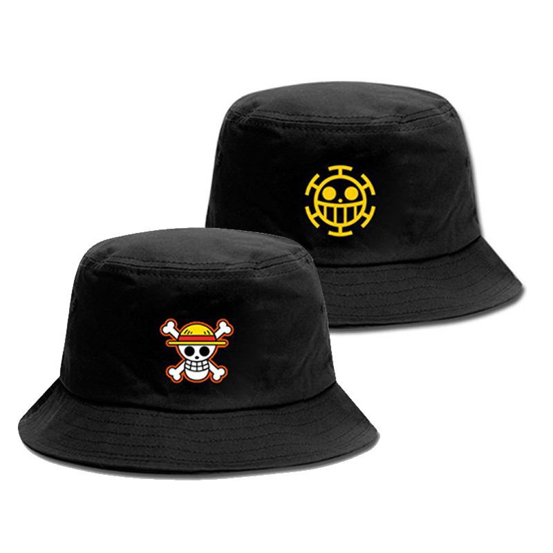 One Piece Bucket Hat Anime Cosplay Trafalgar Law Ace Luffy Cute Chopper ...