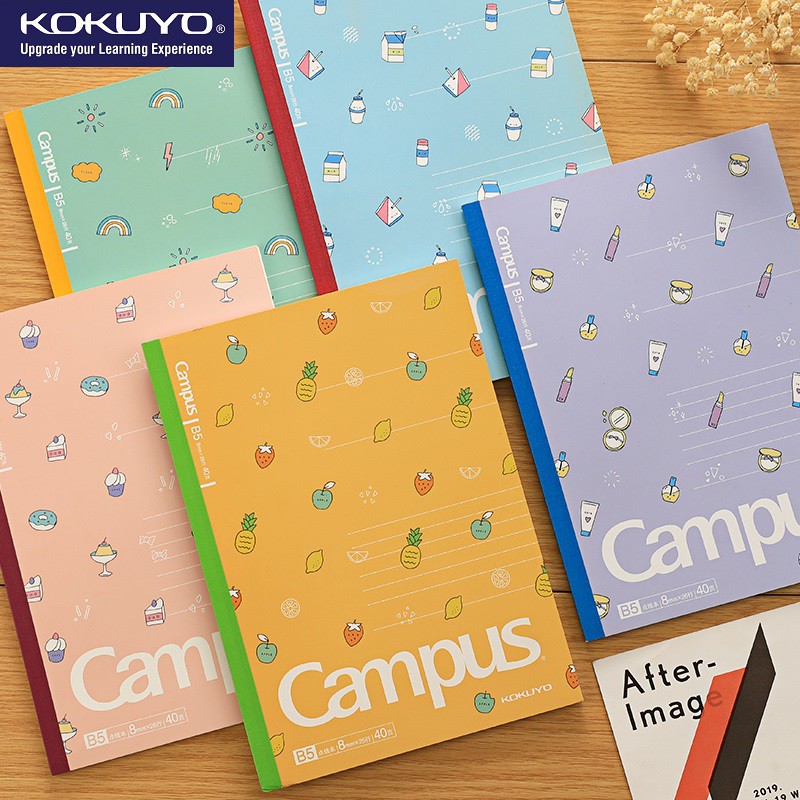 KOKUYO WCN-CNB3449/1449 CAMPUS NOTEBOOK A5 / B5 -DOTTED 8MM RULE LINE - DAILY SERIES -RANDOM ...
