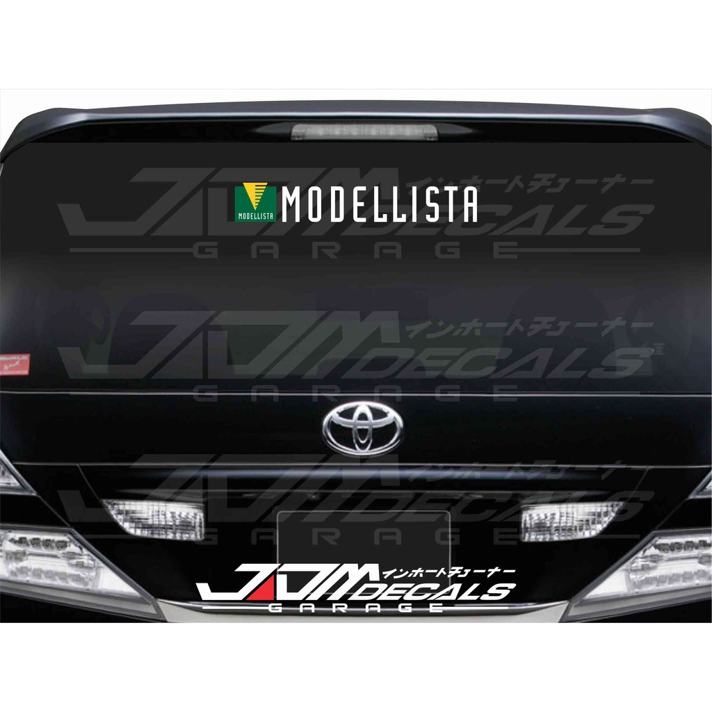 Modellista Car Windscreen Vinyl Sticker | Shopee Malaysia