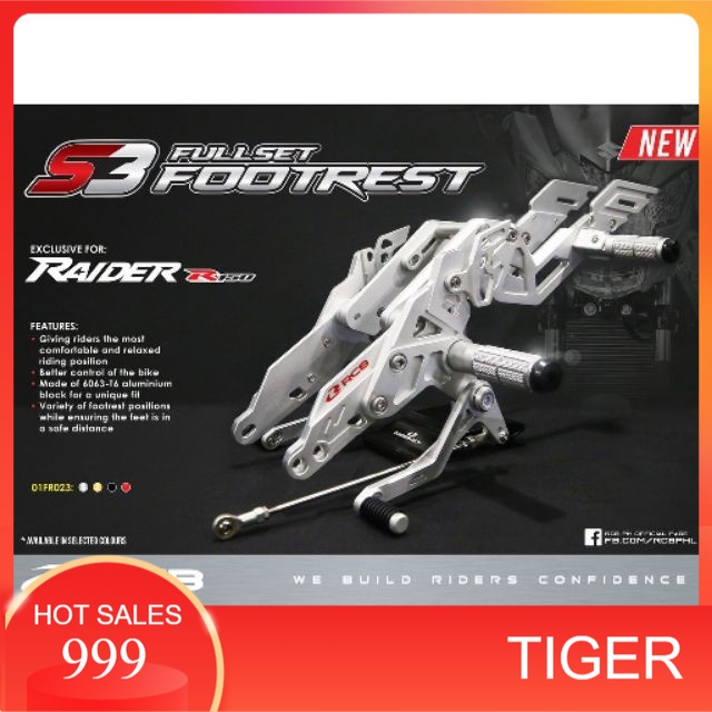 RCB Footrest S3 Series Suzuki Belang 150 / Raider 150 / Satria Footrace ...