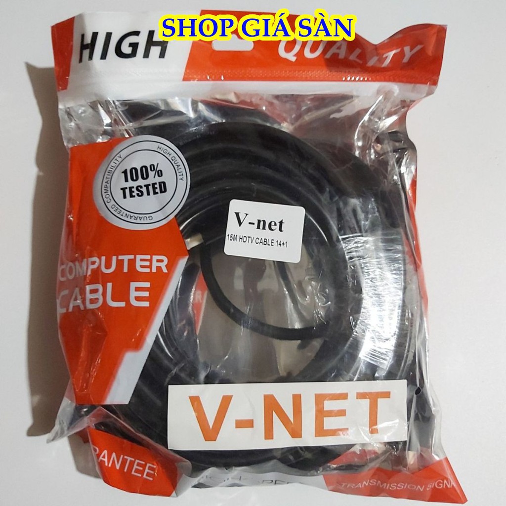 Hdmi Cable, Black Round Hdmi Cable 7.0 (14+1) VNET/ Arigato Length 10M - 15M - 20M Support Hd ...