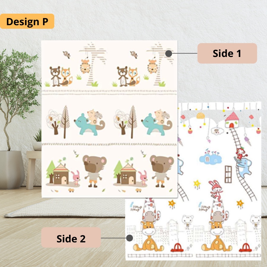 Mamachoo Playmat 2cm Baby Foldable Playing Crawling Floor Mat Thick ...