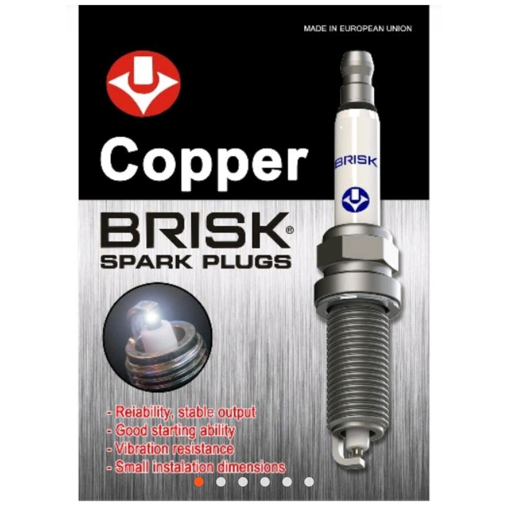 Brisk Spark Plug AR12C Copper Racing LC135 Y15ZR RS150R | Shopee Malaysia